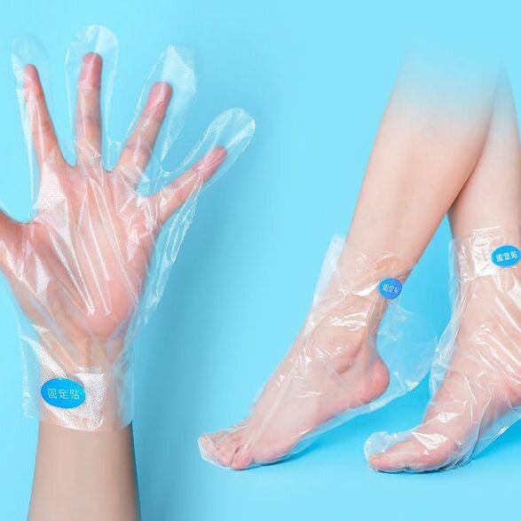 Одноразовая маска для ног, пластиковая маска для ног, прозрачная маска для ног, маска для замачивания ног, обувная маска, маска для ног, маска для рук