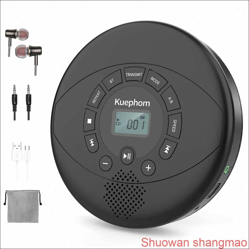 Аккумуляторный Bluetooth CD плеер Kuephom PM10BK