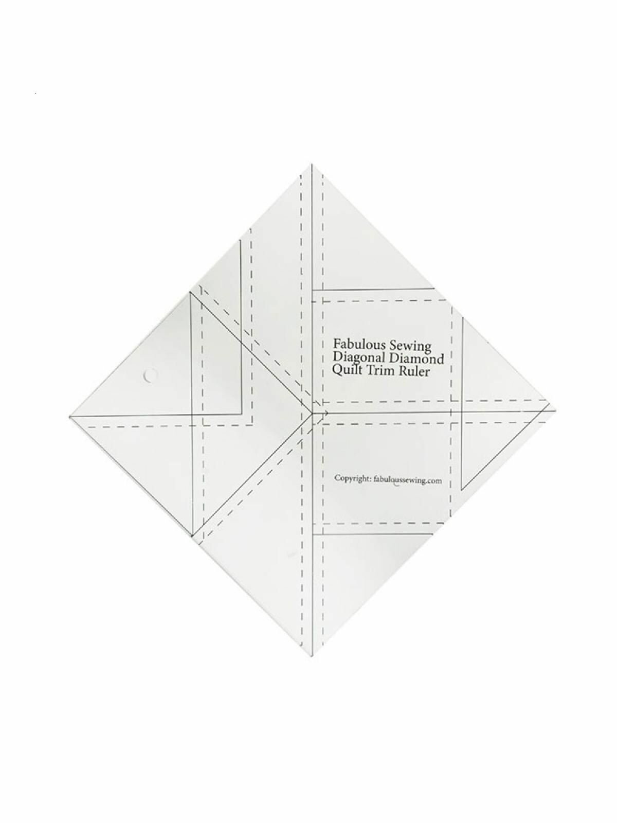 Линейка для шитья и квилтинга, - Маленькая диагональная линейка