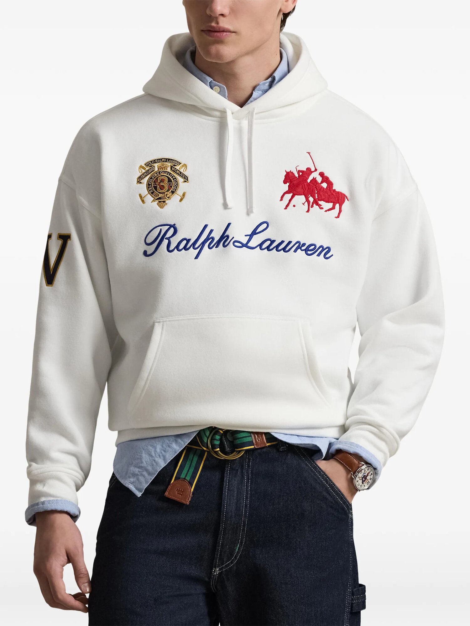 Худи Polo Ralph Lauren, размер XL, , белый, — фото 1