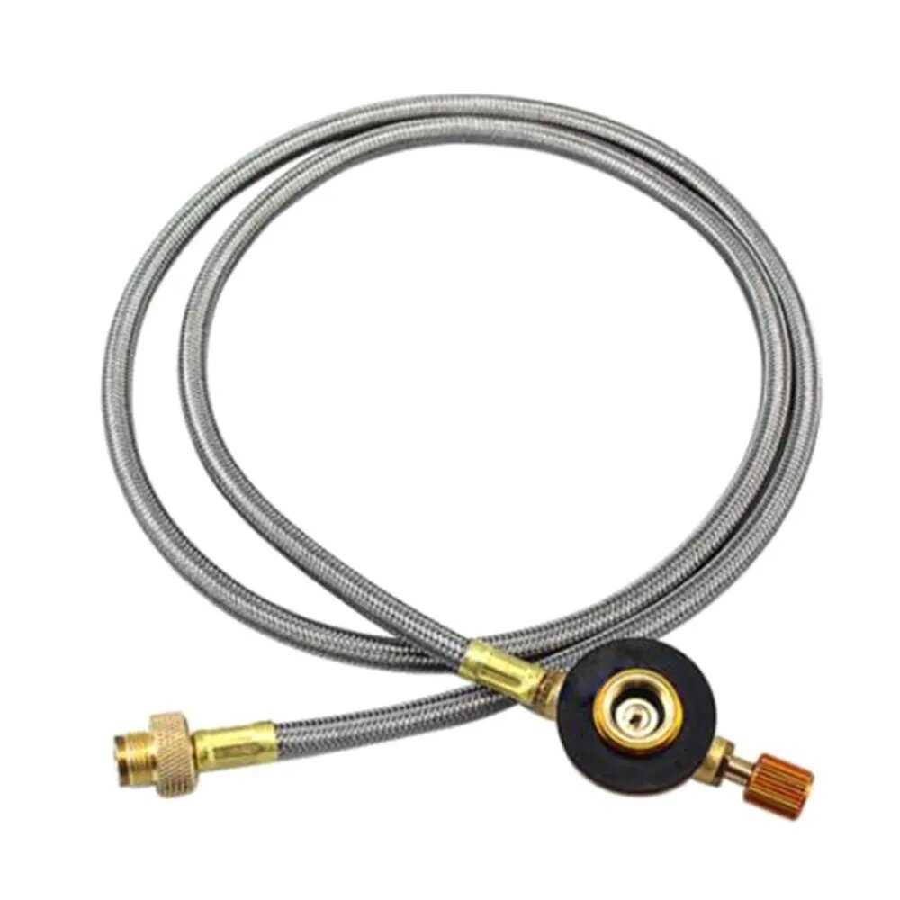 (1 комплект) Соединительный патрубок для сжиженного газа, переходник газовой печи (магнитный)-удлинитель длиной 1 м