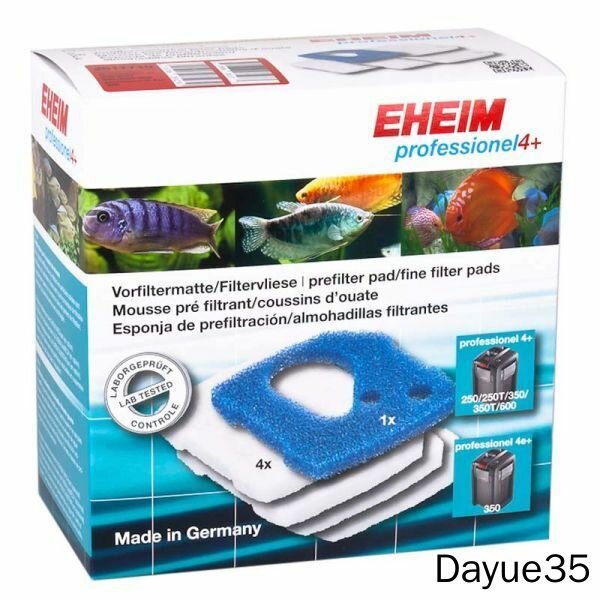 EHEIM Наполнитель для PROFESSIONEL 4+ (2271/2273/2275), prof 4e+ (2274), prof 5e 350 (2274) набор 1 губка синяя грубой очистки + 4 губки синтепон