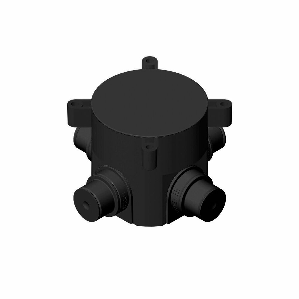 Коробка установочная HEGEL 70х72 мм, монтаж в бетон, пластиковые распорные лапки