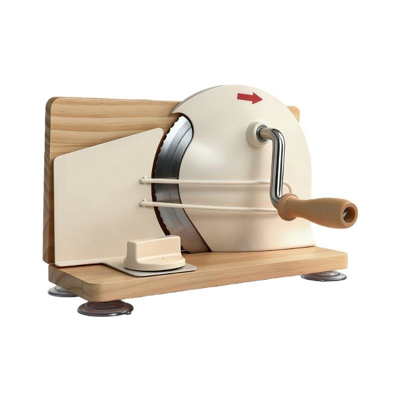 Белый ручной хлеборез с присоской, Белый