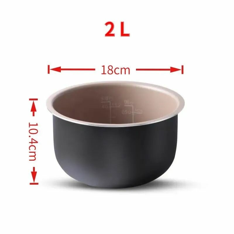 Котел пищевой Чаша для мультиварки Philips HD3060 HD3061 HD3160 HD3161 2 л, керамическое покрытие, Металл