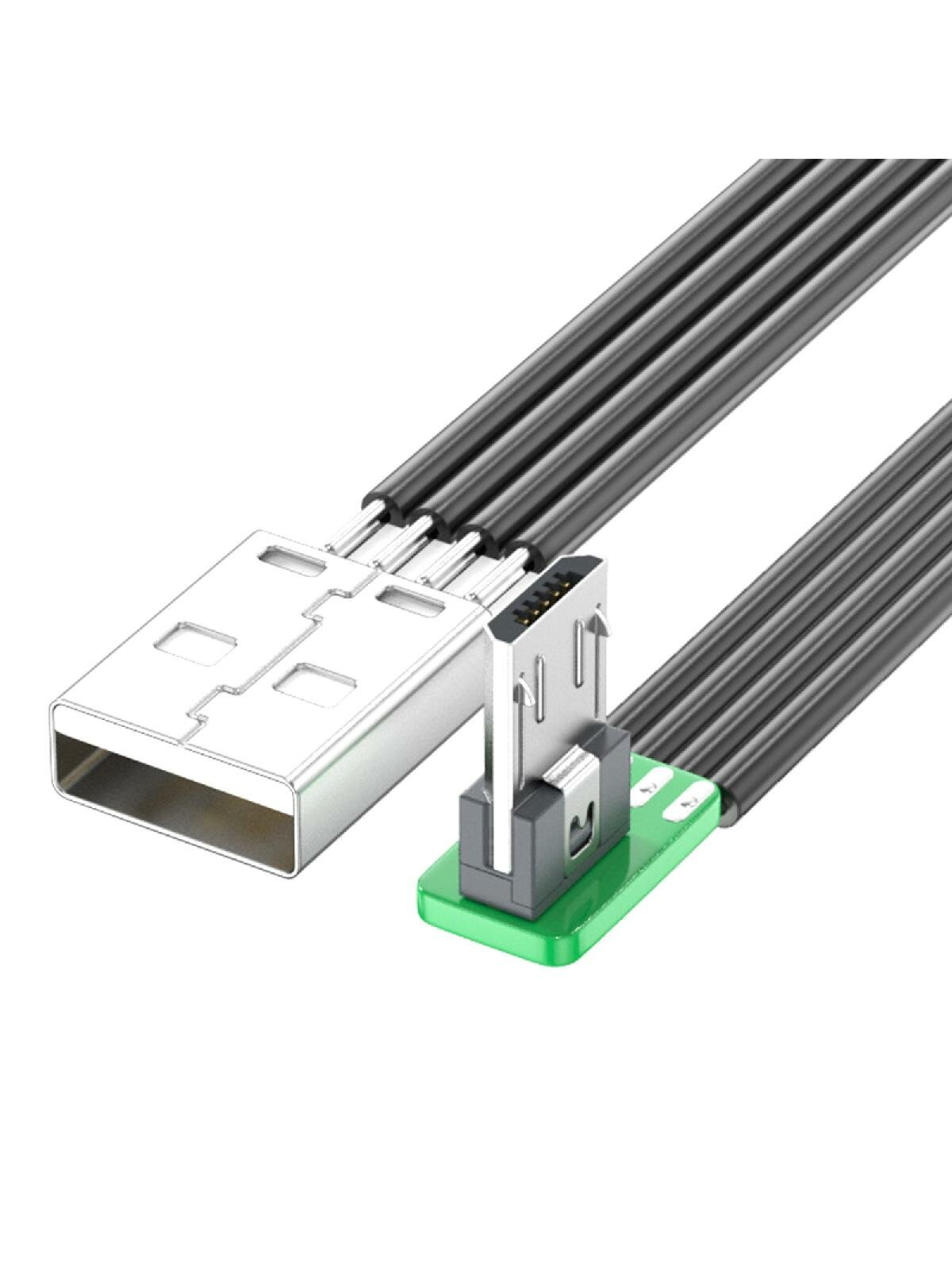 Удобный плоский тонкий ленточный быстрый USB-кабель для зарядки и синхронизации