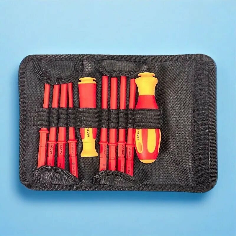 Отвертка диэлектрическая КВТ НИО-4408, с набором бит, 78616