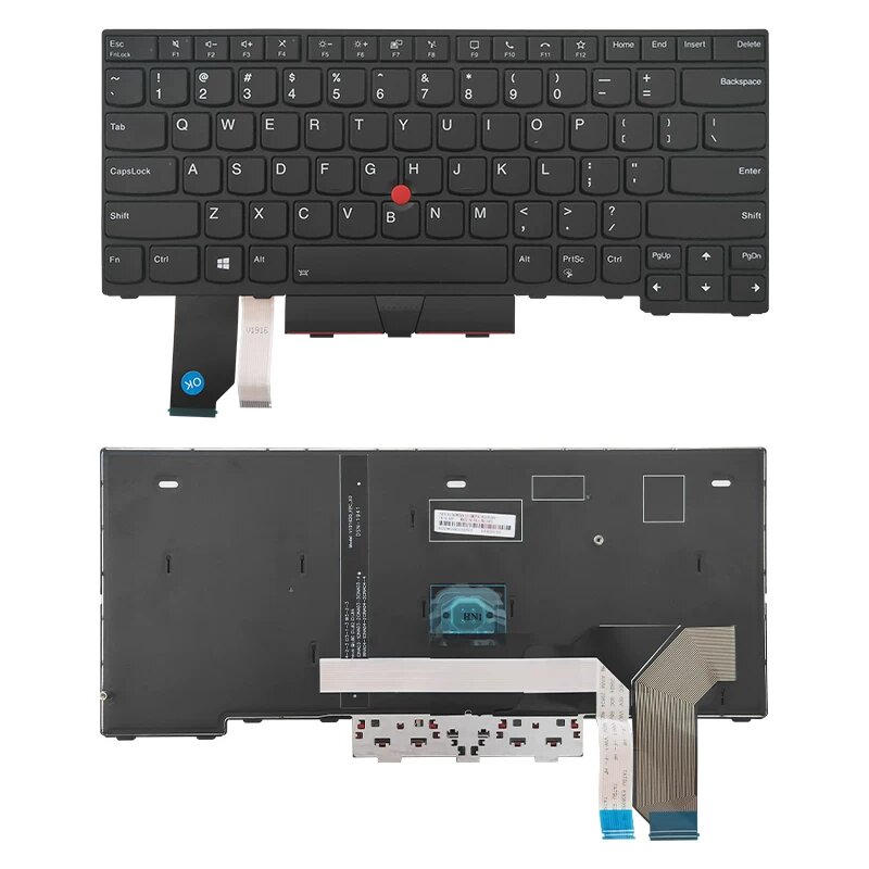 Подходит для Lenovo E14 R14 E15 T14 T15 L14 L15 T14S p14s клавиатура S3 GEN2 Нет_Клавиатура L14 с подсветкой и стержнем