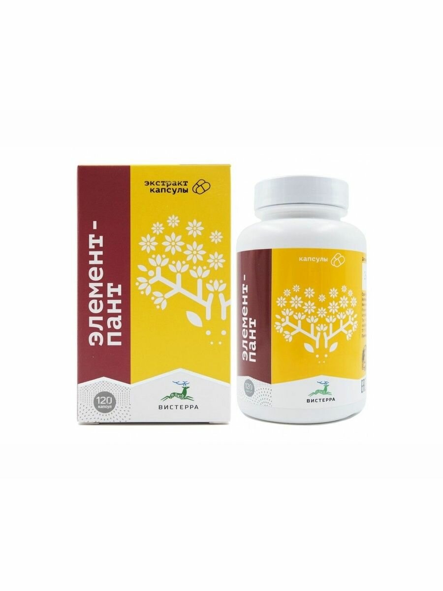 Препарат Вистерра Элемент-Пан, для опорно-двигательной системы, 120 капсул