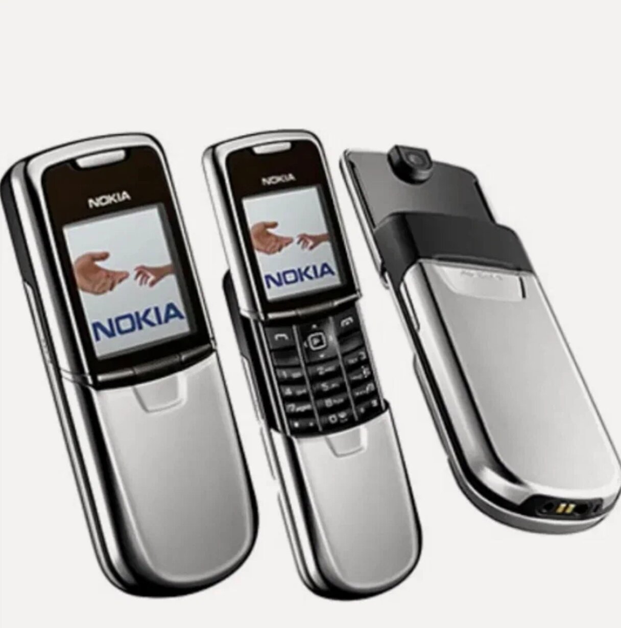 Мобильный кнопочный телефон 8800 Erdos, серебро (Silver), в стильном металлическом корпусе,2G