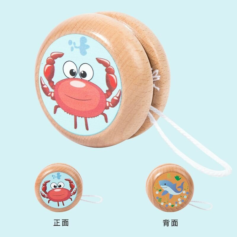 Традиционный деревянный йо-йо для детей, вращающаяся игрушка для мальчиков и девочек, деревянный йо-йо, подарок для школьников