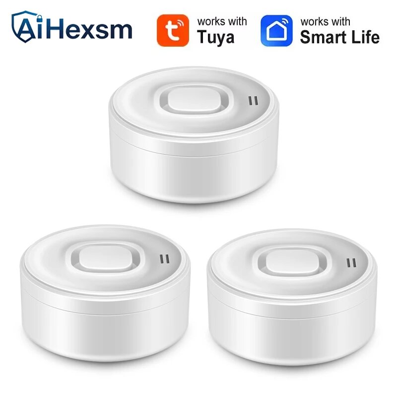 Высокодецибельная сигнализация Tuya Smart WiFi 100DB Детектор утечки воды Smart Living Мир разума при вы гостях работает с Alexa Google