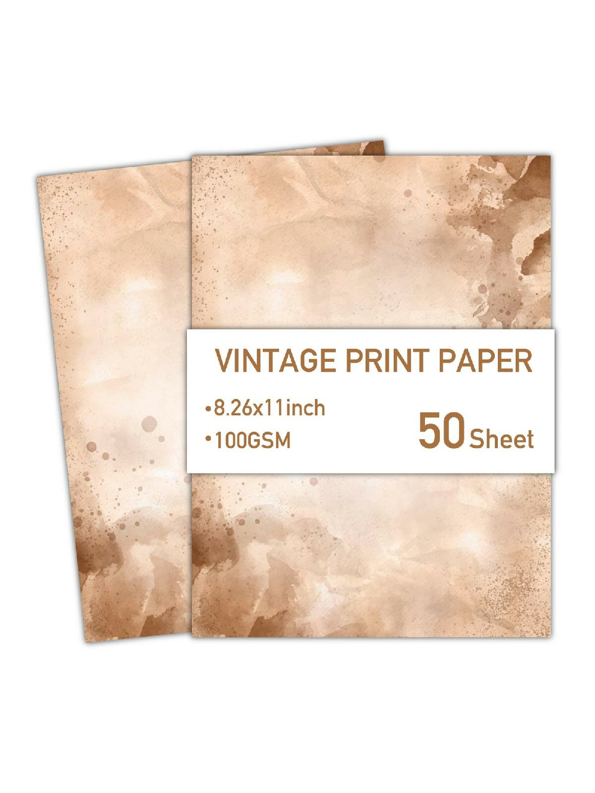 50 Листов Бумаги Для Писем Формата А4 Ретро-Писчая Бумага Двусторонняя Бумага Для Принтера