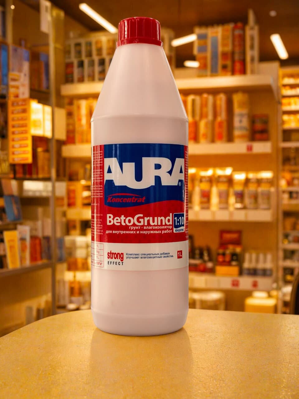 Грунт влагоизолятор концентрат 1:10 Aura Beto Grund 1л.
