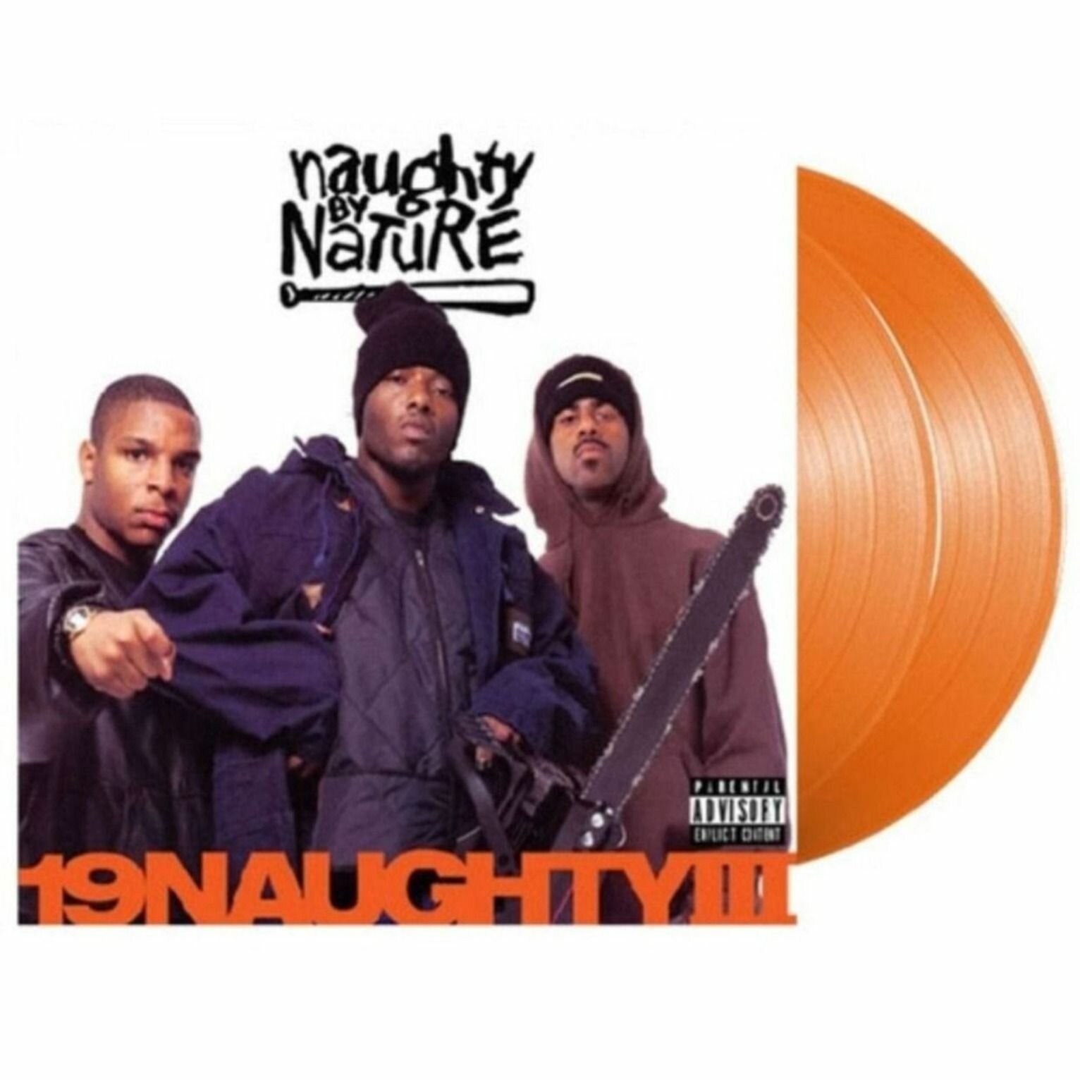Виниловая пластинка Naughty By Nature - 19 Naughty lll 2 x Vinyl, LP, Orange Translucent, 30th Anniversary