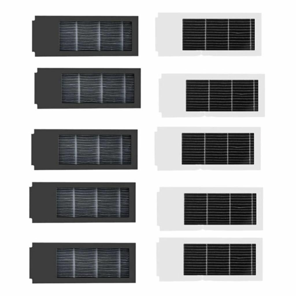 Упаковка из 10 запасных частей для вакуумного фильтра, Пластик Робота