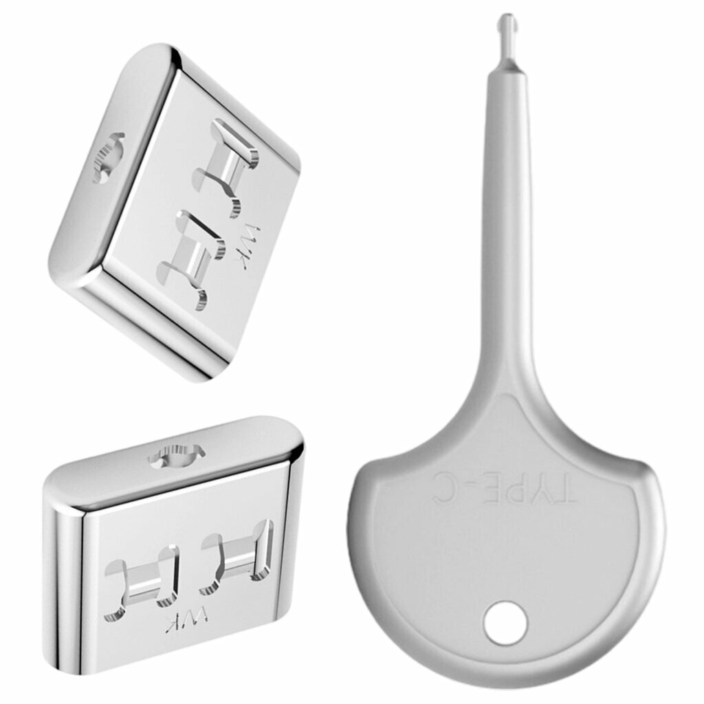 Противоугонный замок порта Type C Блокираторы портов USB C Защита данных со съемной пломбой-ключом Конструкция из коррозионностойкого металла