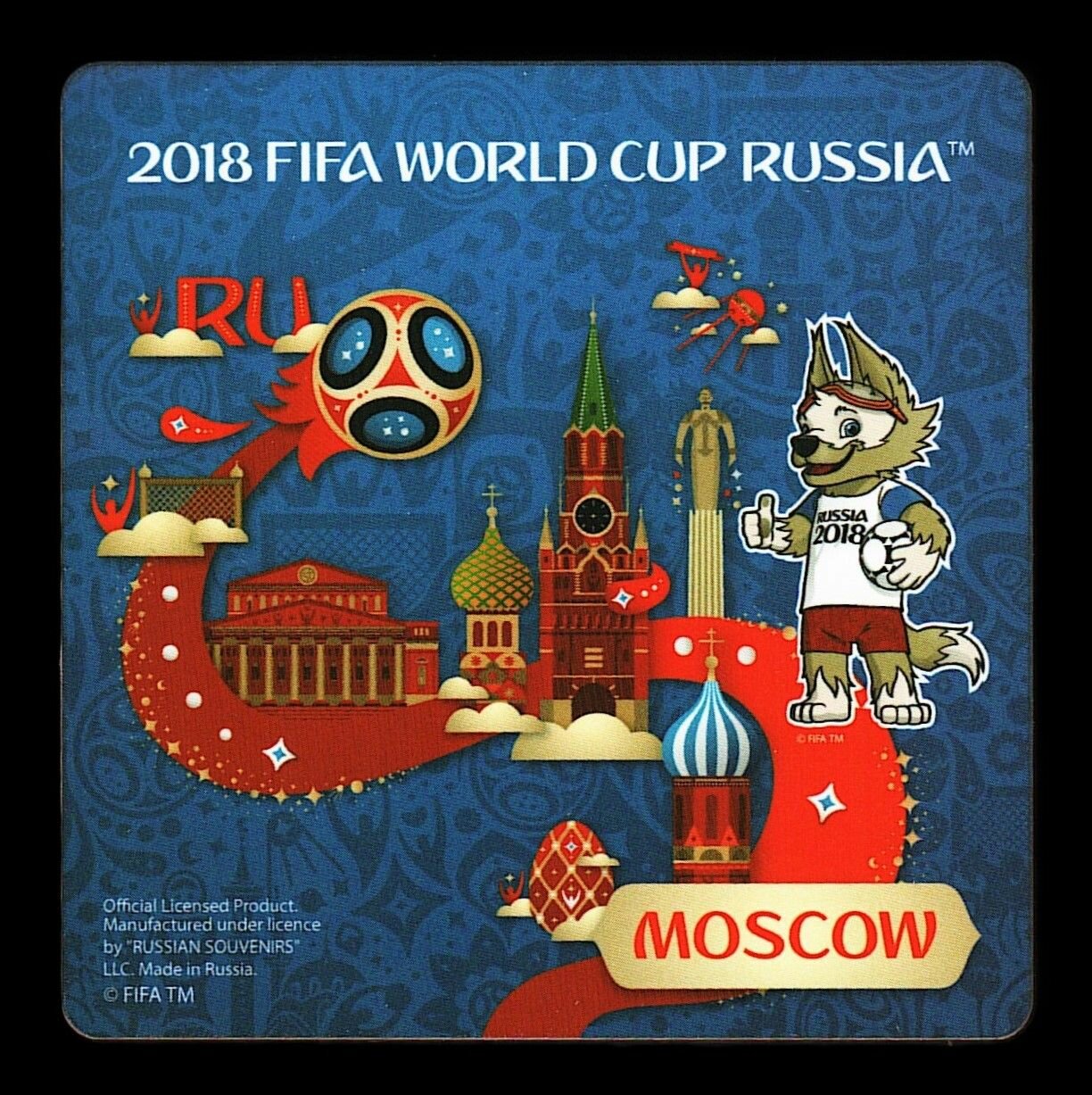Бирдекель (костер) Moscow FIFA 2018 (подставка под пивной бокал)