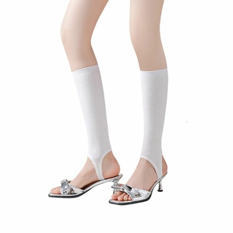 Женские гетры для танцев и йоги, Белый