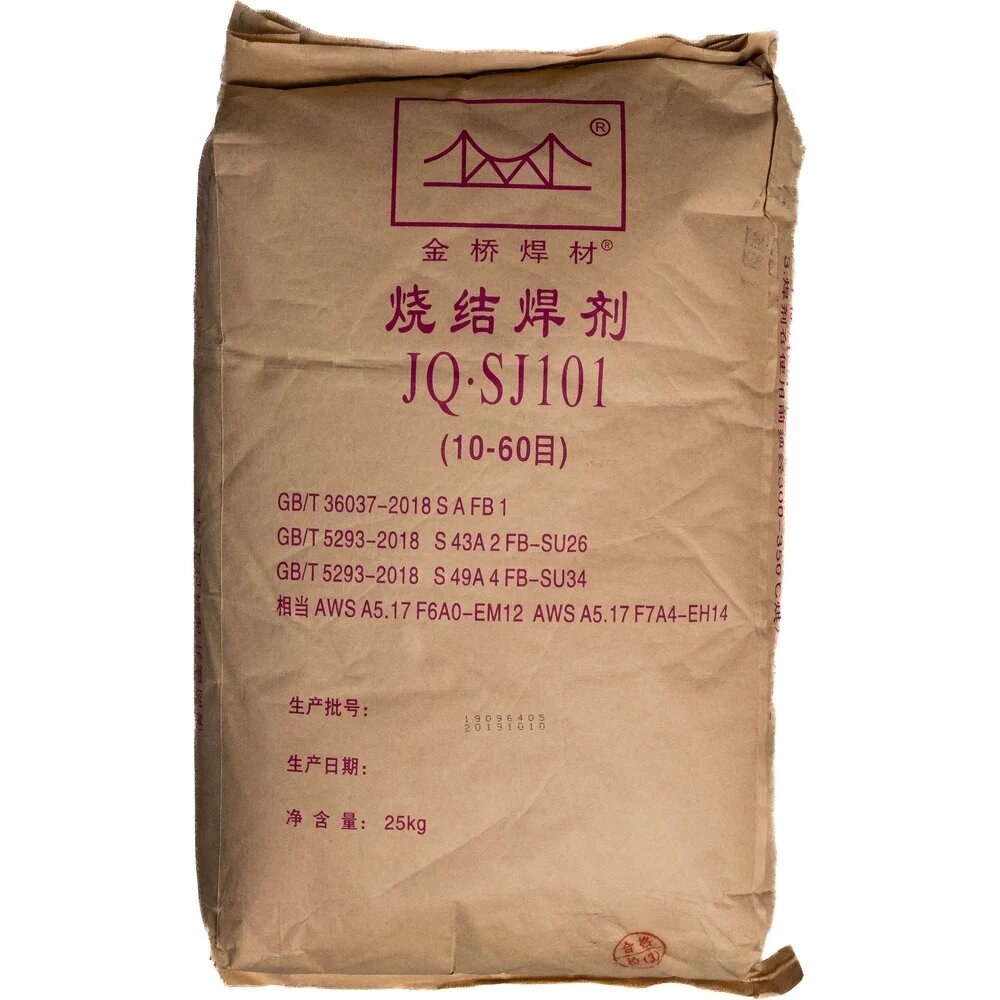 Сварочный флюс Золотой мост JQ. SJ101 25 кг аналог ESAB OK Flux 10.71 GOLDEN BRIDGE 122