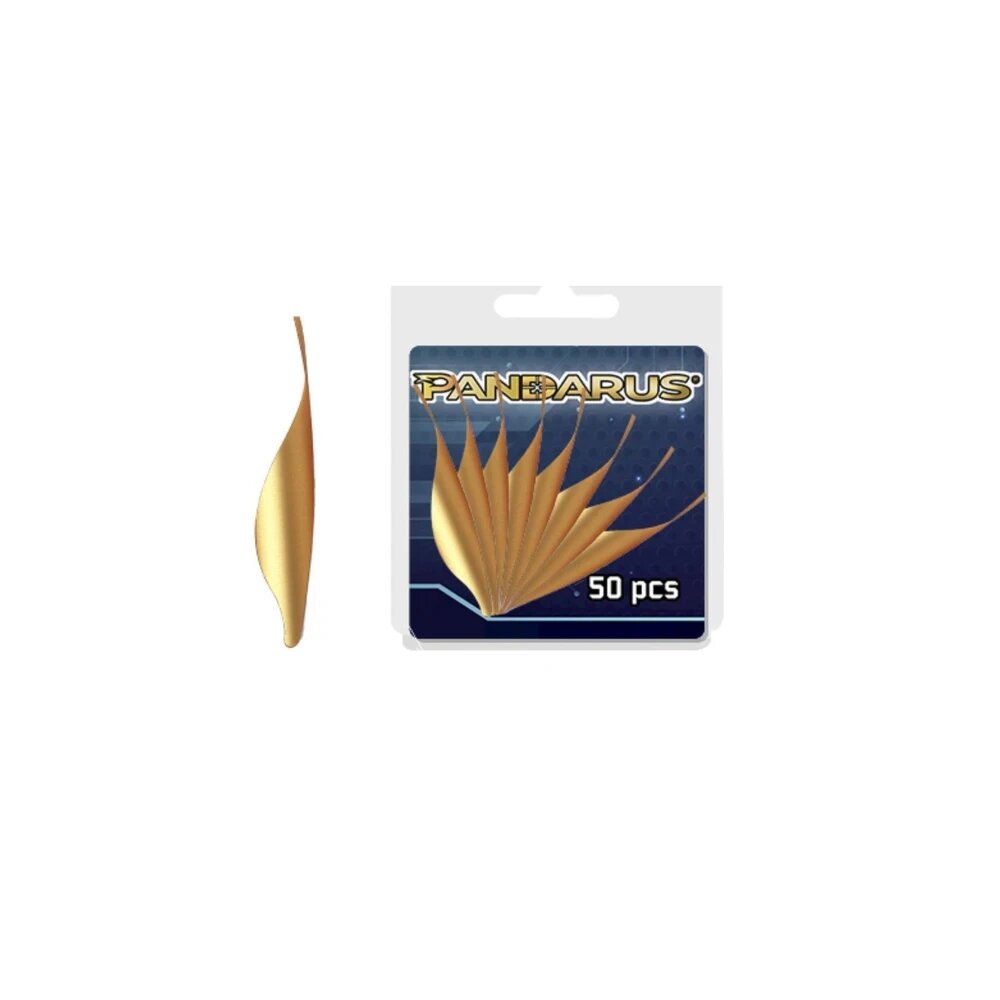 ПANDARUS Лопасти для стрельбы из лука 50 шт, спиральные, пластик, правое крыло 1.75inch Golden