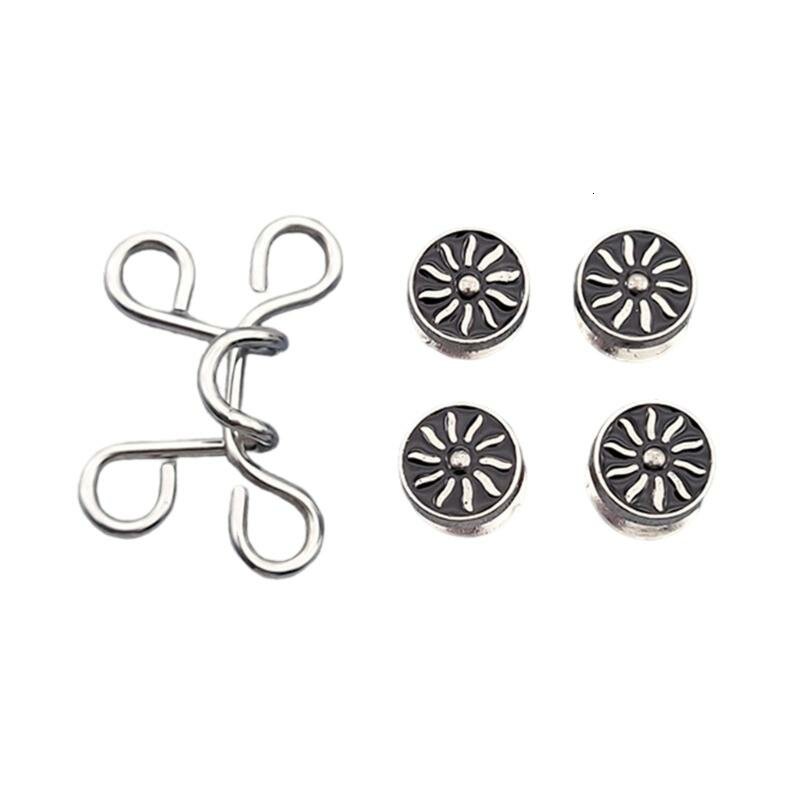 Отстегивающиеся клипсы для брюк с металлическими пуговицами, 6