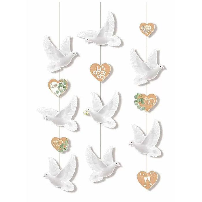 Набор оформительский Горчаков "Свадебные голуби" 3 нити 150 см