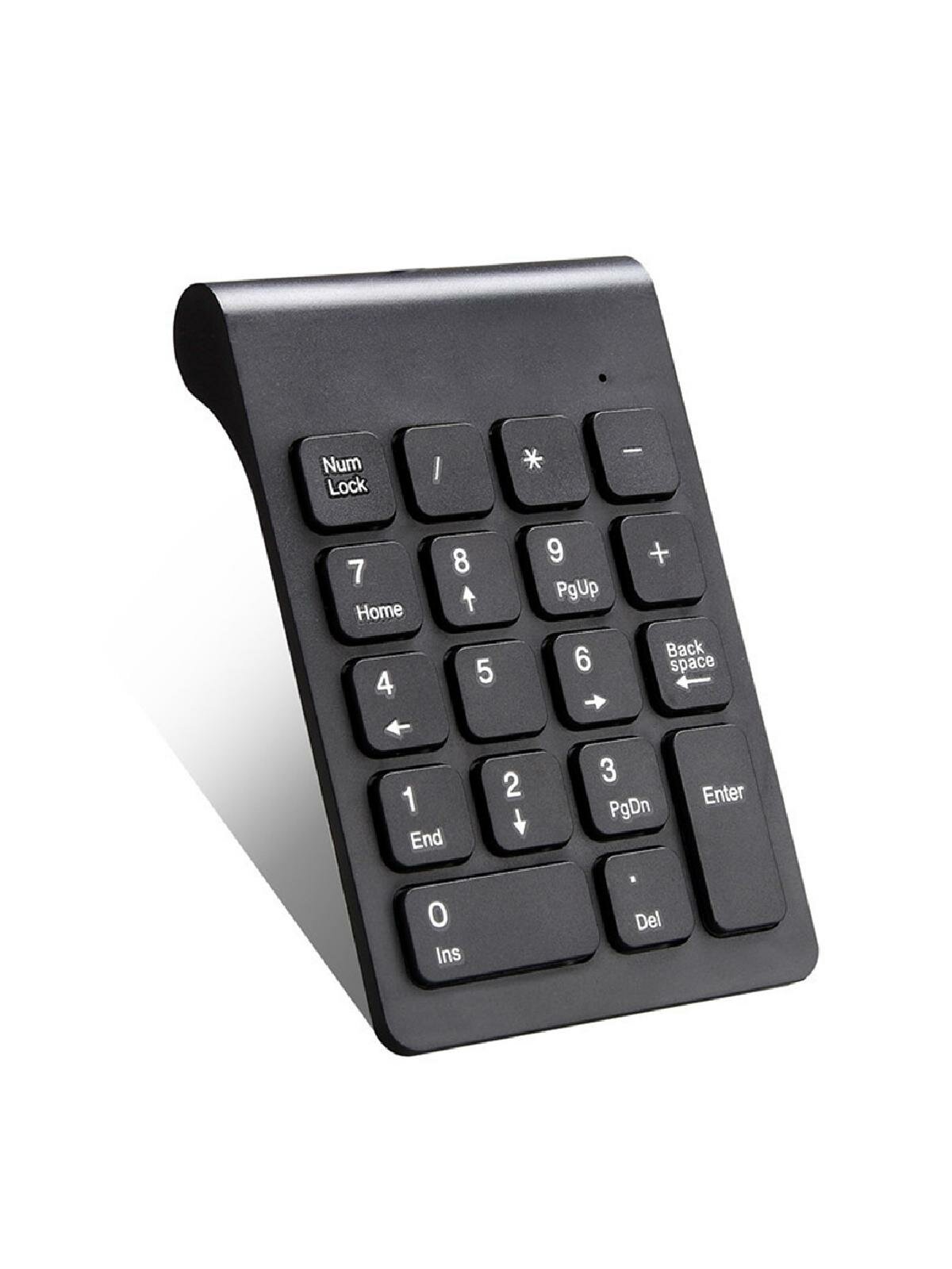 2.4GHz Wireless Numeric Keypad 18 Keys Digital Keyboard for Accounting Teller Laptop Notebook Tablets Portable Numpad