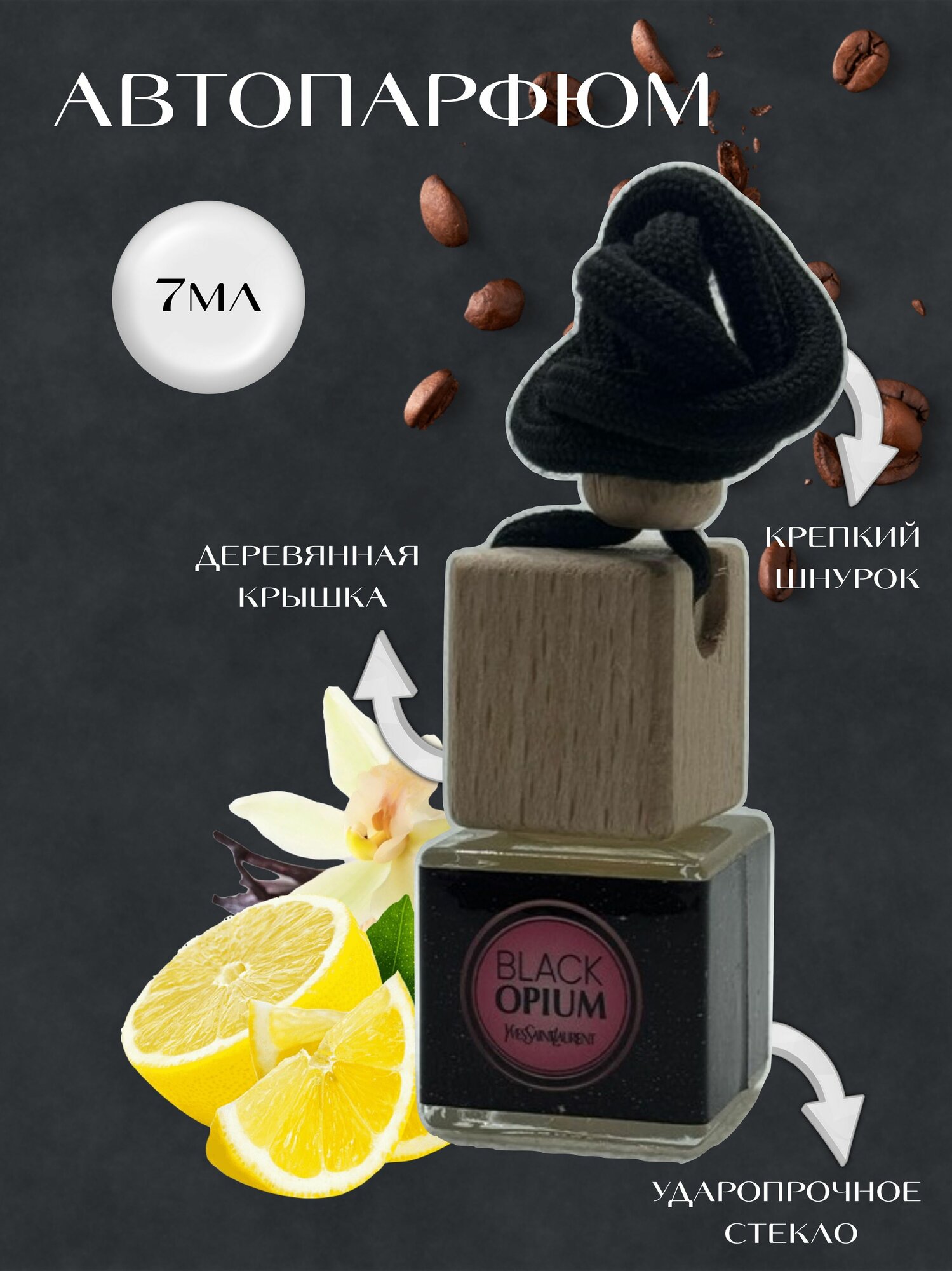 Автопарфюм Black OPIUM / подвесной/ в машину