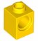 Деталь LEGO Technic, Brick 1 x 1 with Hole 6541 Yellow U
