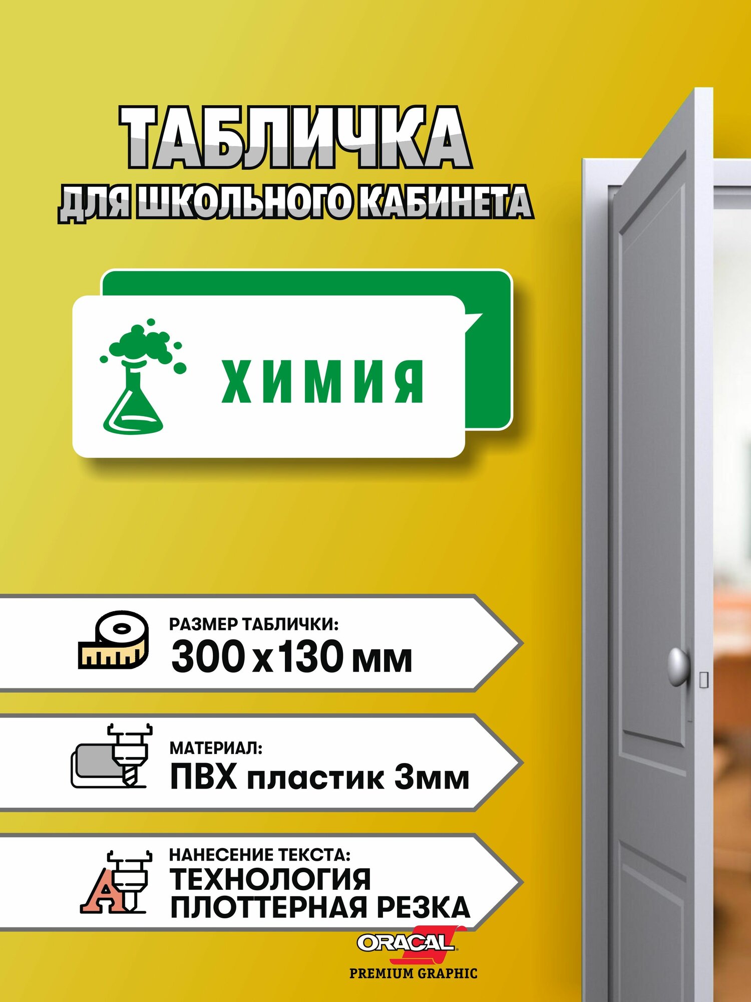 Табличка школьного кабинета