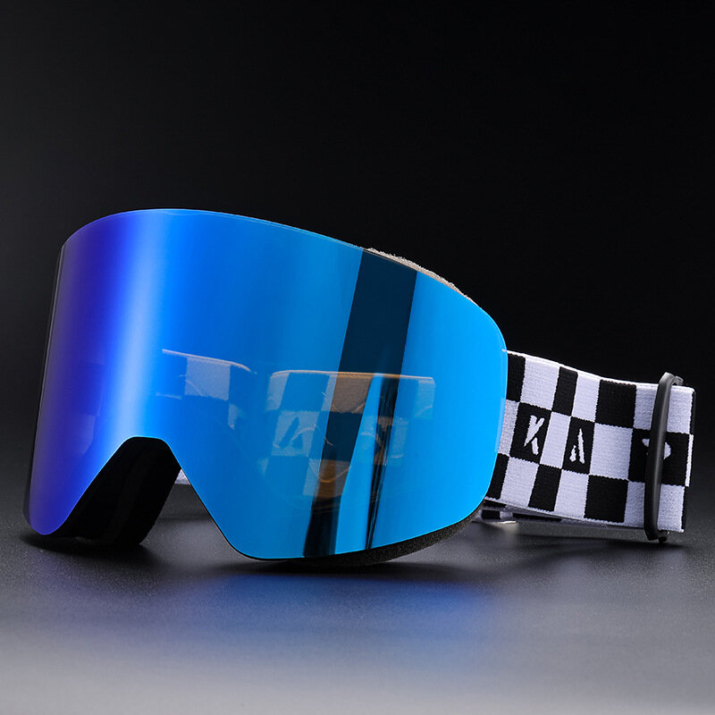 2026KAROS Лыжные очки с магнитным быстрым снятием, антизапотевающие, защитные очки для снега, УФ-защита, для близоруких, носимое оборудование HD унисекс
