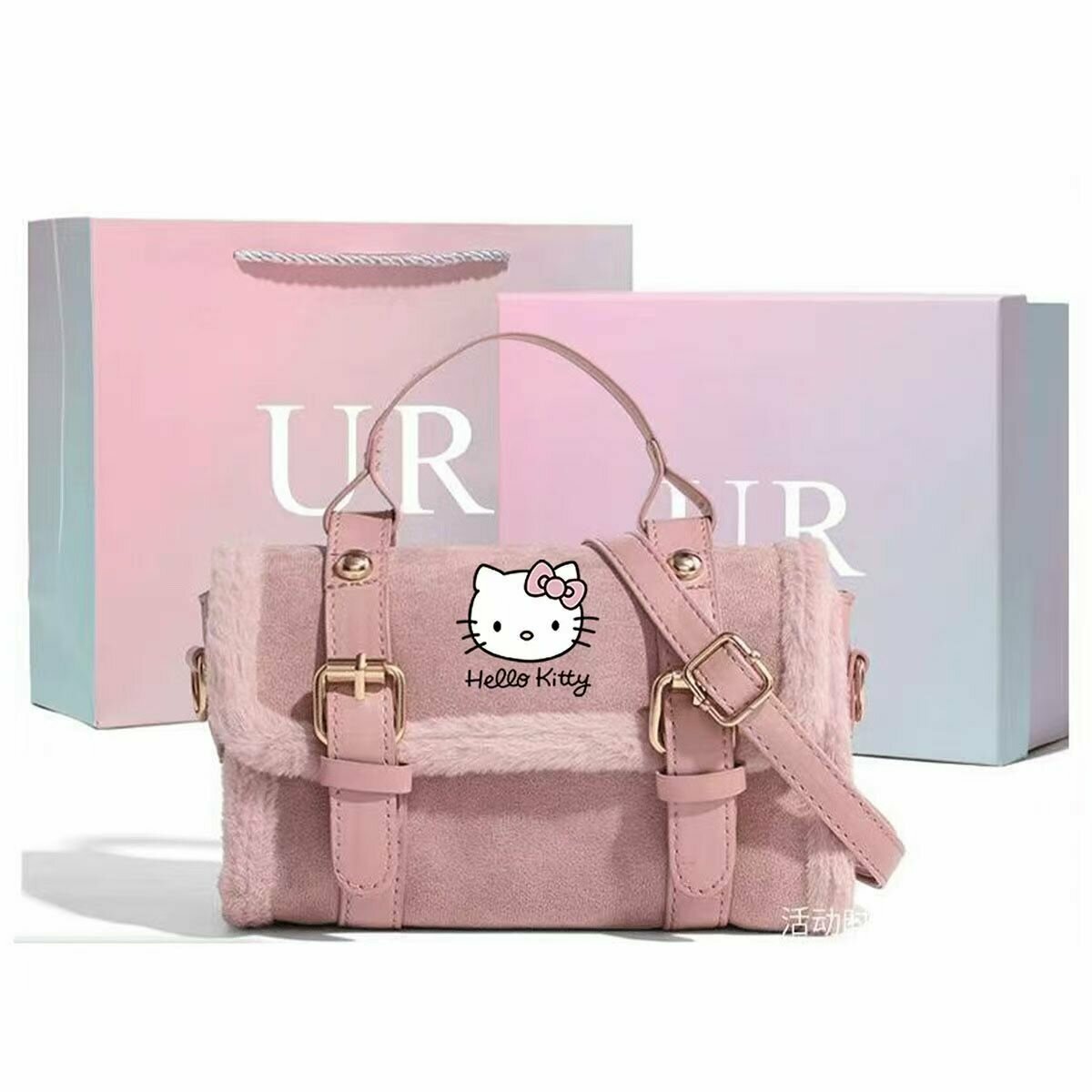 Плюшевая сумка Miniso Sanrio Hello Kitty (розовая)