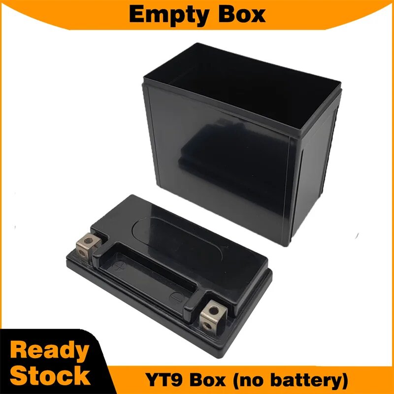 Пустая пластиковая коробка для аккумулятора BOXYT9AHBL0ST001 черная