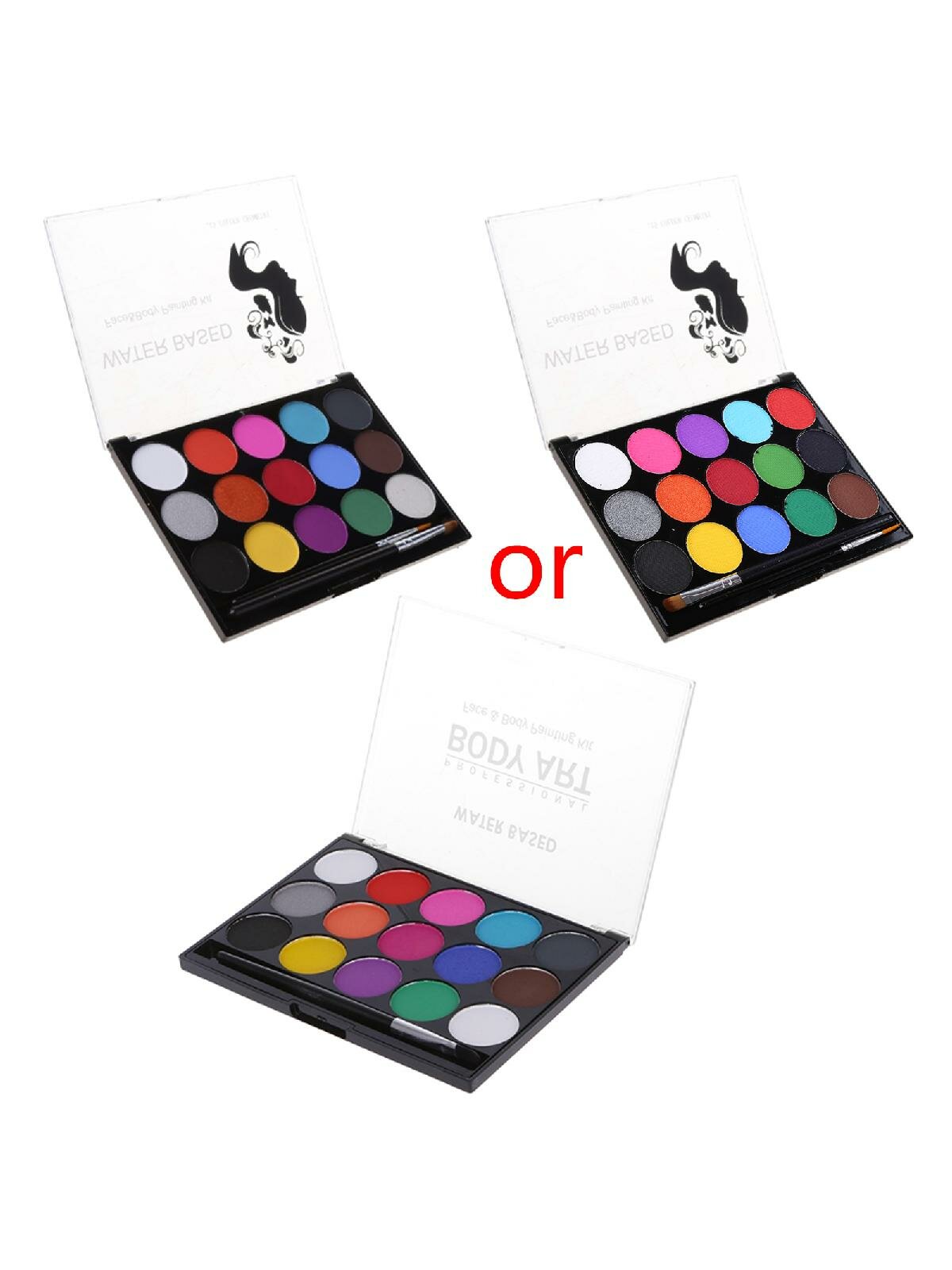 15-цветная краска для лица и тела Водорастворимая палитра макияжа для рисования лица