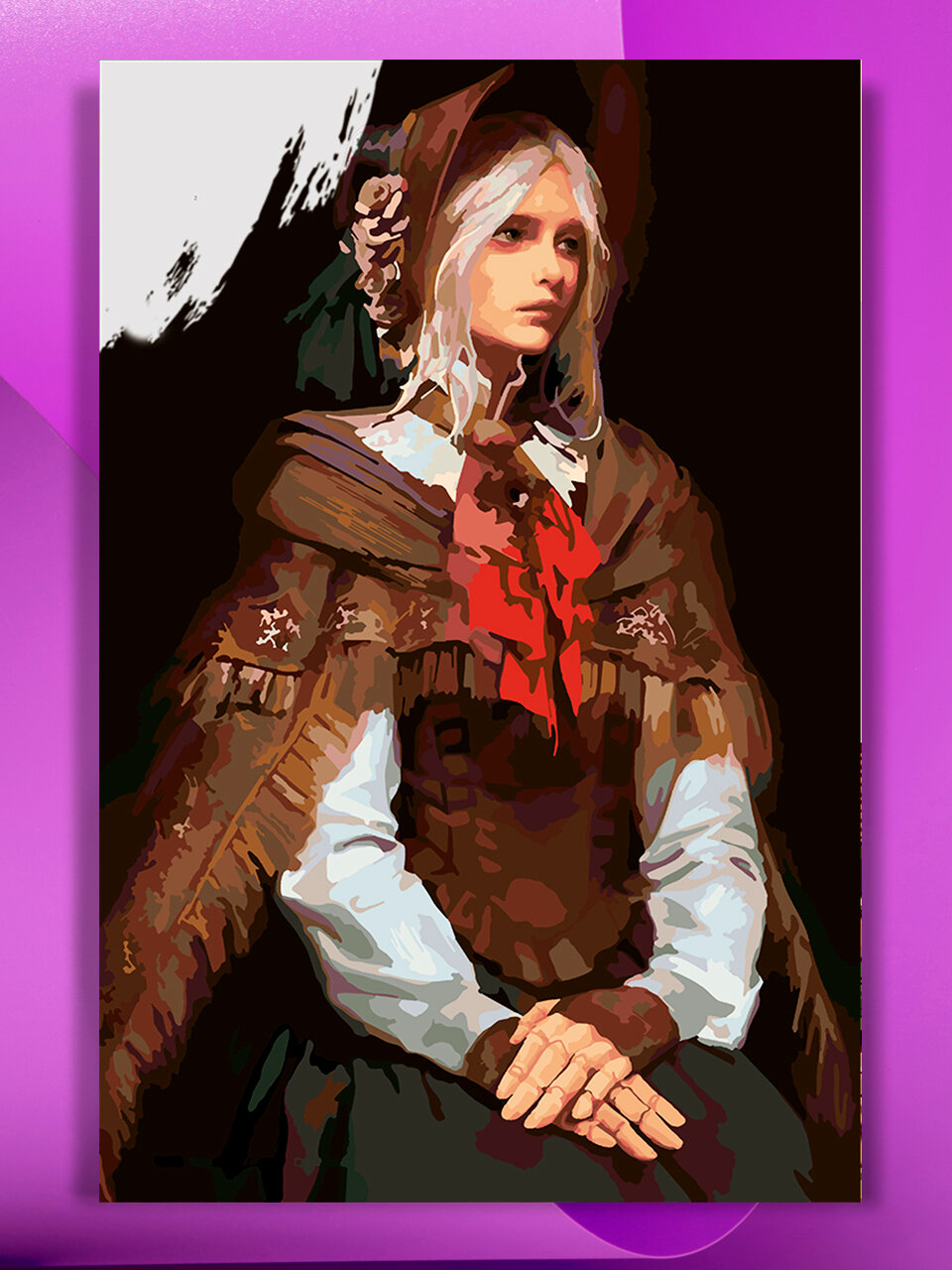 Картина по номерам на холсте Bloodborne - Doll, 40 х 60 см
