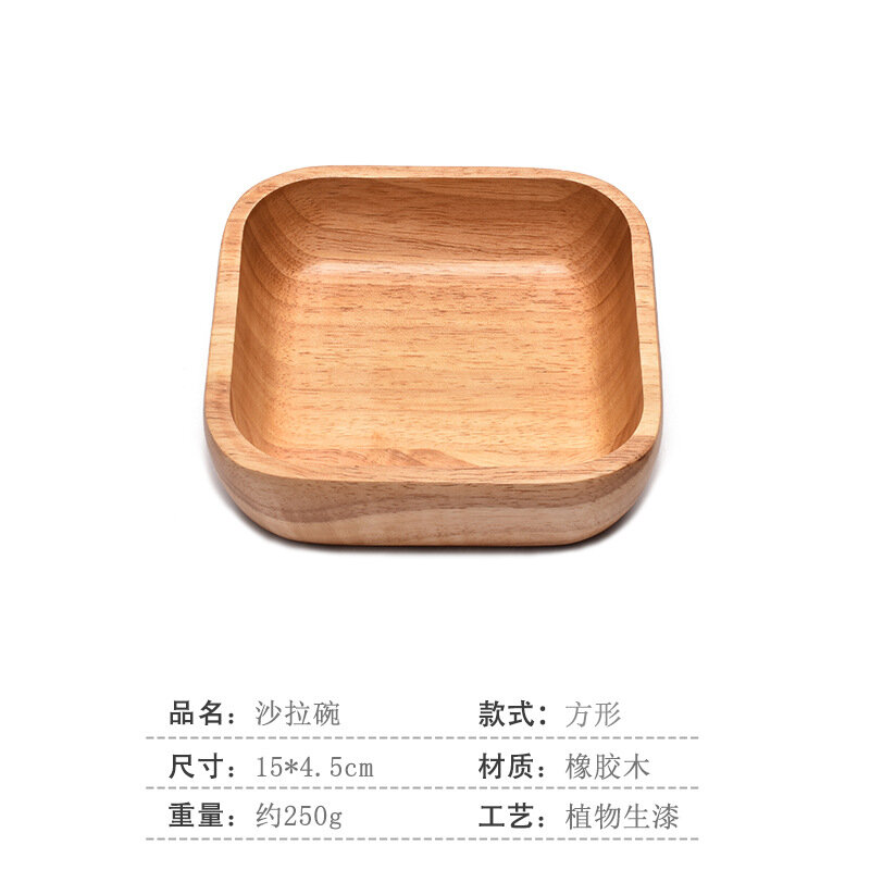 Японская посуда, миска для лапши быстрого приготовления, оптовая квадратная салатница, гравированная десертная миска, деревянная миска для супа
