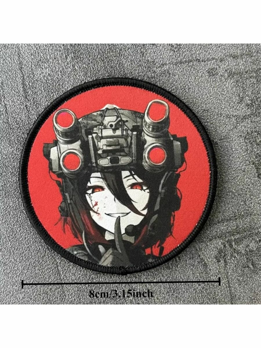 "Тактическая Аниме-девушка"Нашивка На Одежду, Патч, Шеврон На Липучке.