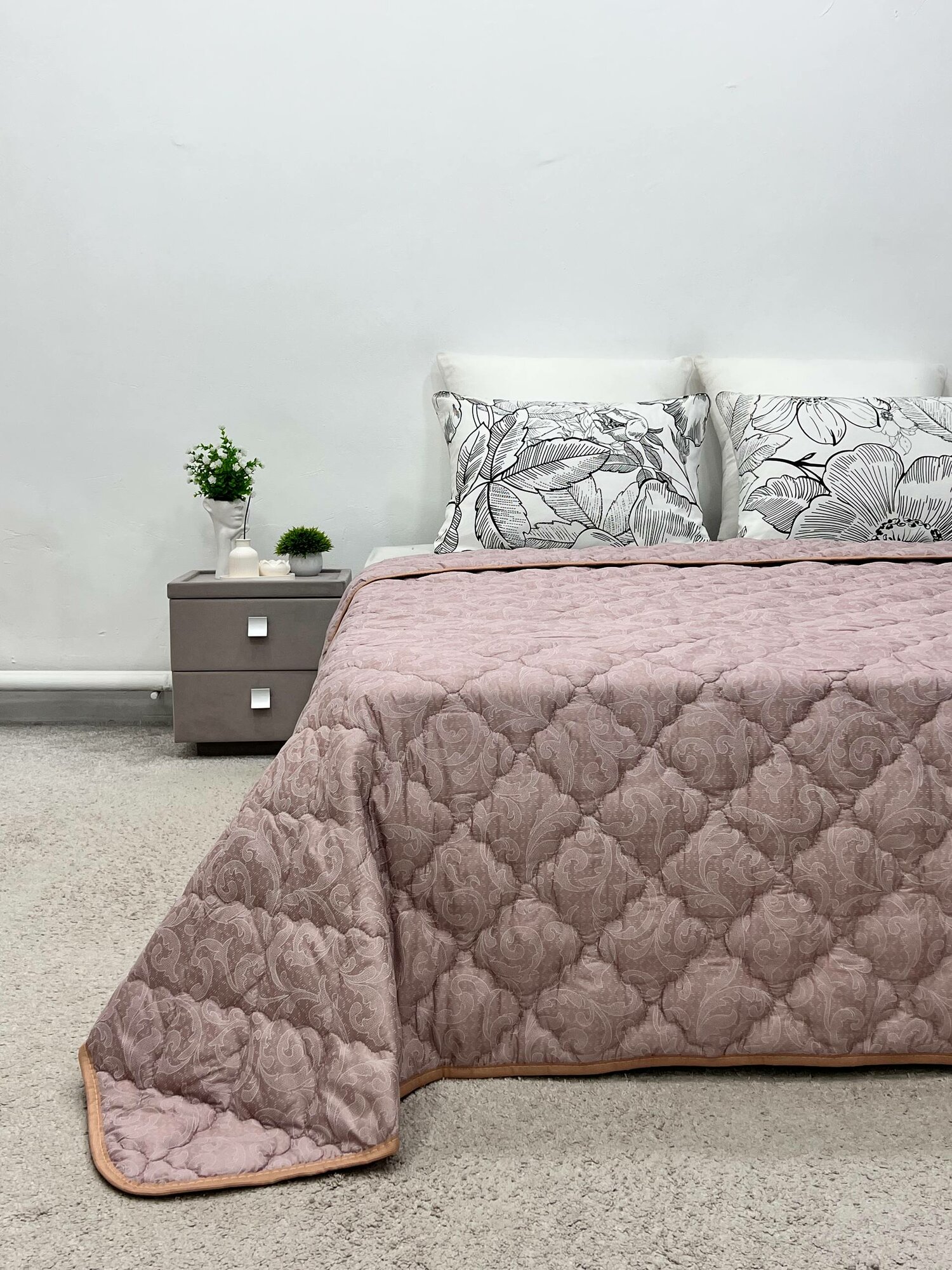 Kerimov Group одеяло, 2-х спальное, всесезонное, чехол из микрофибры, 172x205см