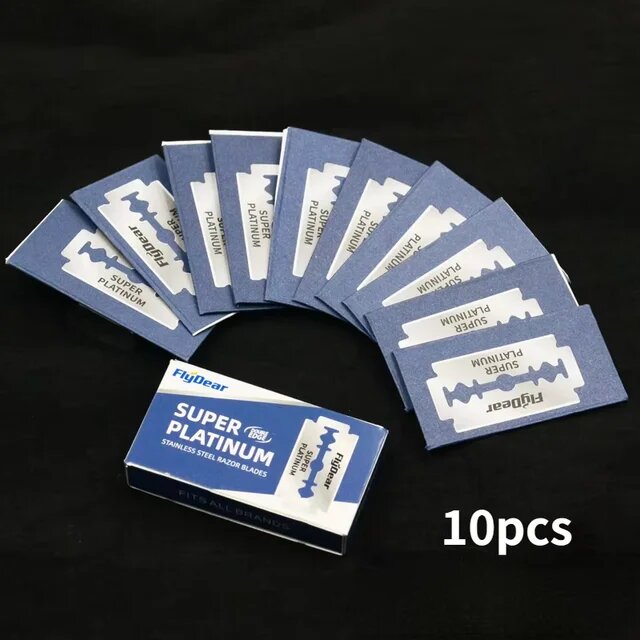 Набор мужских двусторонних лезвий для бритья (30/50/100 лезвий), лезвия для ручных безопасных бритв, инструменты для бритья.