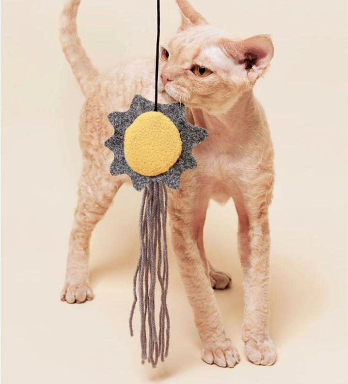 Деревянный шест funny cat stick устойчивая к укусам игрушка для кошек и собак sun cat and dog toy