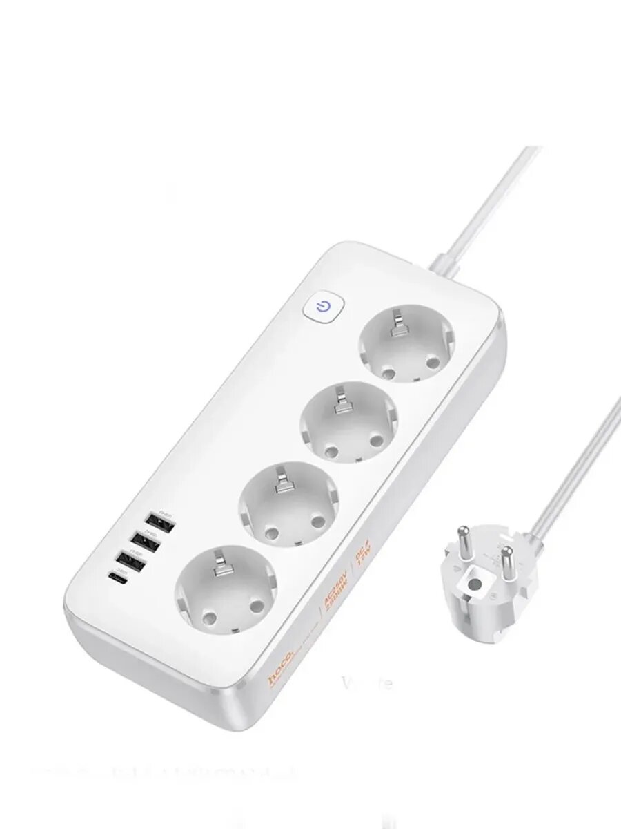 Мультифункциональный сетевой фильтр с USB и Type-C