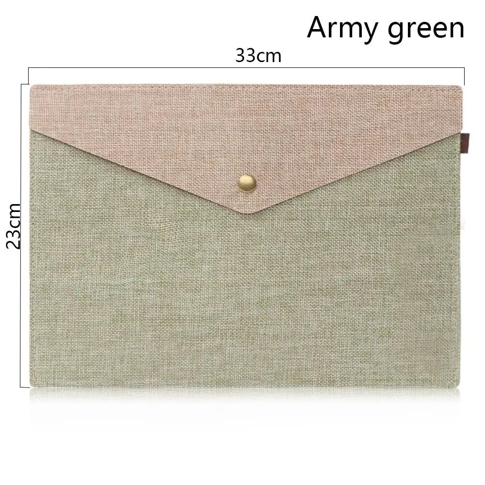 Папка для документов Linen File Folder army green-L