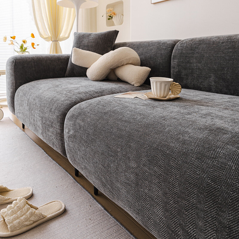 Чехол для дивана из шенилла, универсальный, для всех сезонов, 2025, новый эластичный чехол для дивана, устойчивый к царапинам кошек