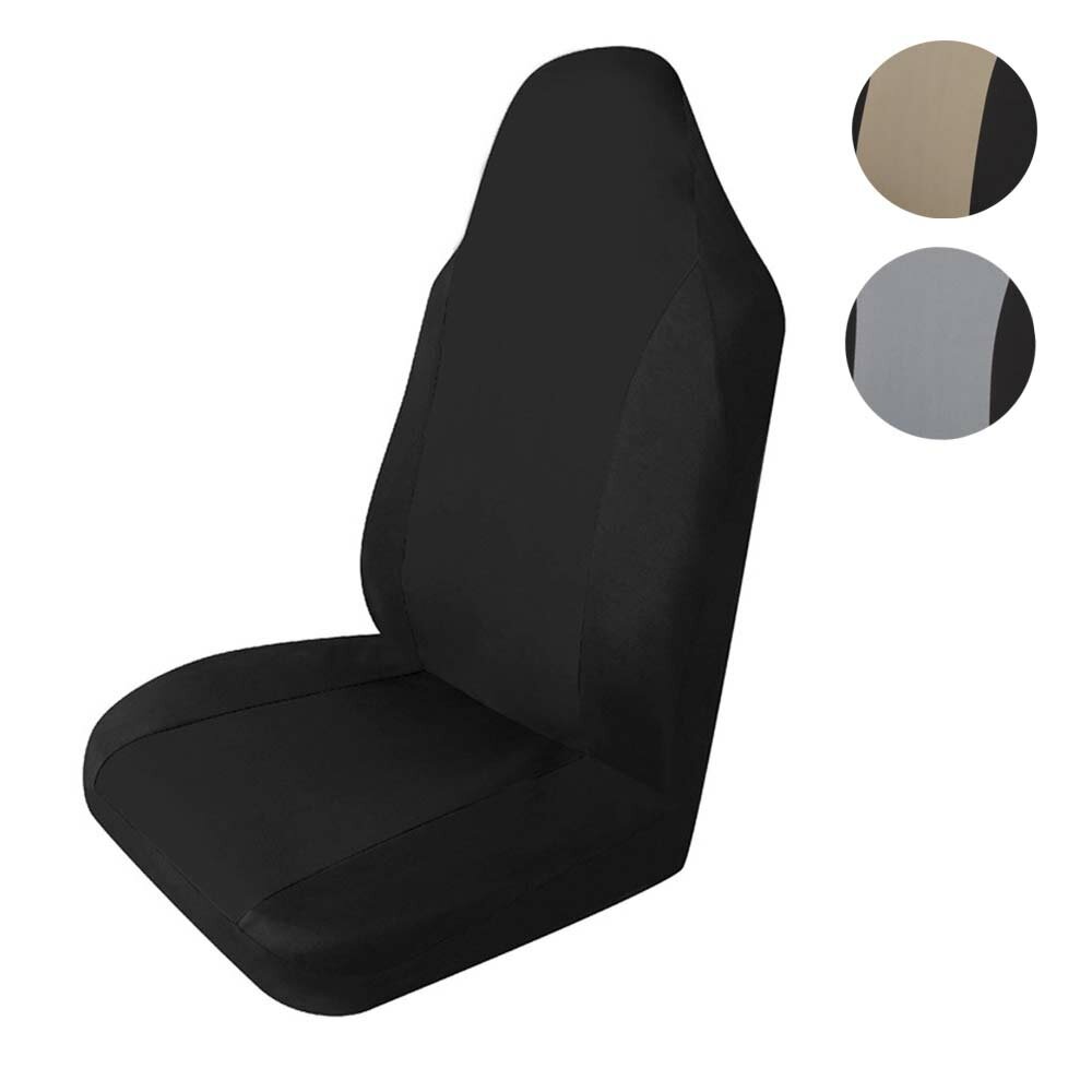 Tirol New Universal Car Seat Cover Single Piece Packing Black/Beige/Grey 63% Polyester 15% Non-Woven Polyester 22% Sponge 200g 16*16*12cm 1 Seat Cover 1 Bag of Hooks Durable Auto Seat Cover