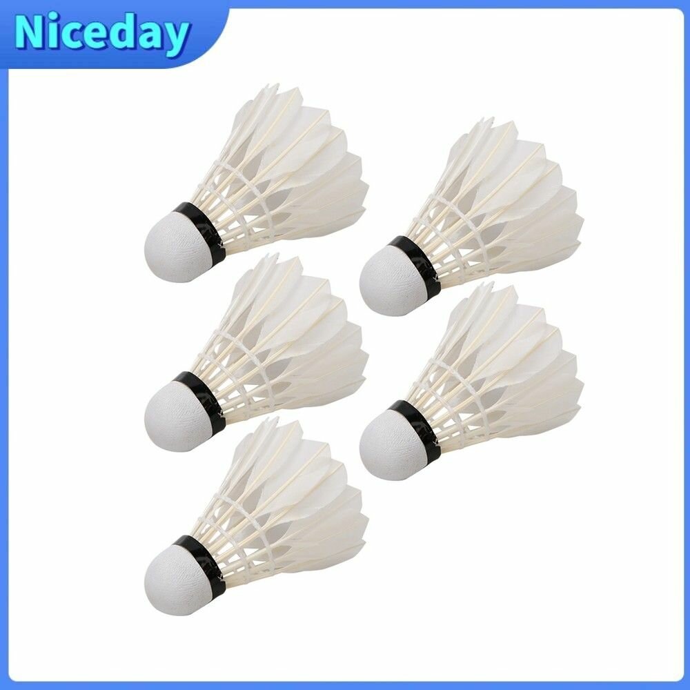 5 шт. прочные перьевые бадминтонные воланы