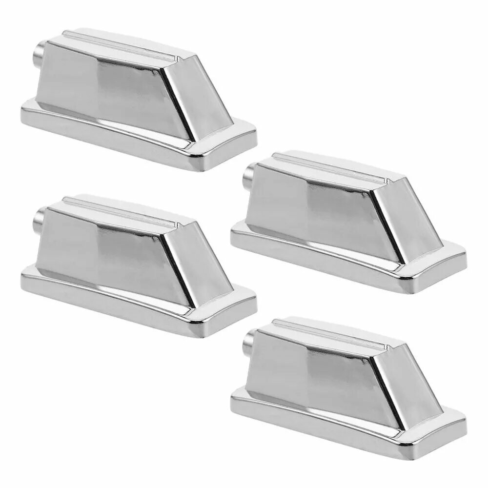 Четыре серебристых металлических защёлки для малых барабанов, аксессуары для ударной установки