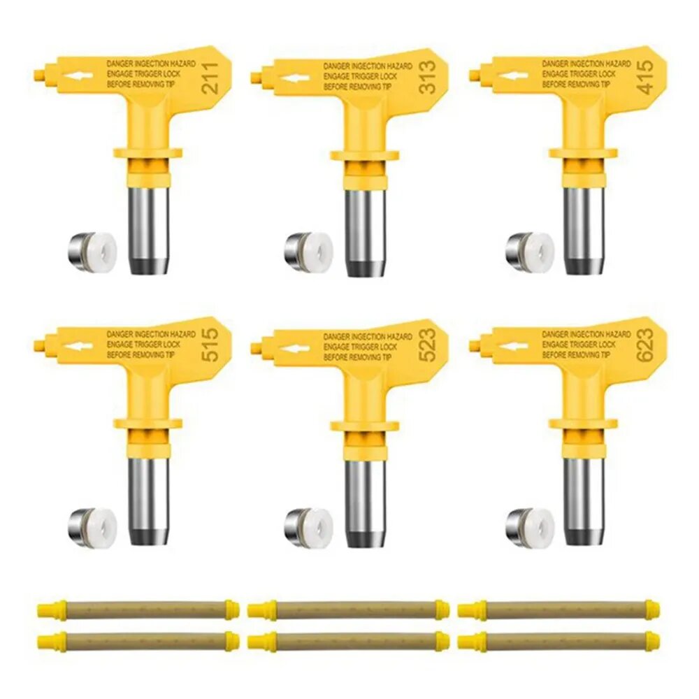 Комплект сопел и фильтров для безвоздушного распыления краски наконечники для распылительных машин