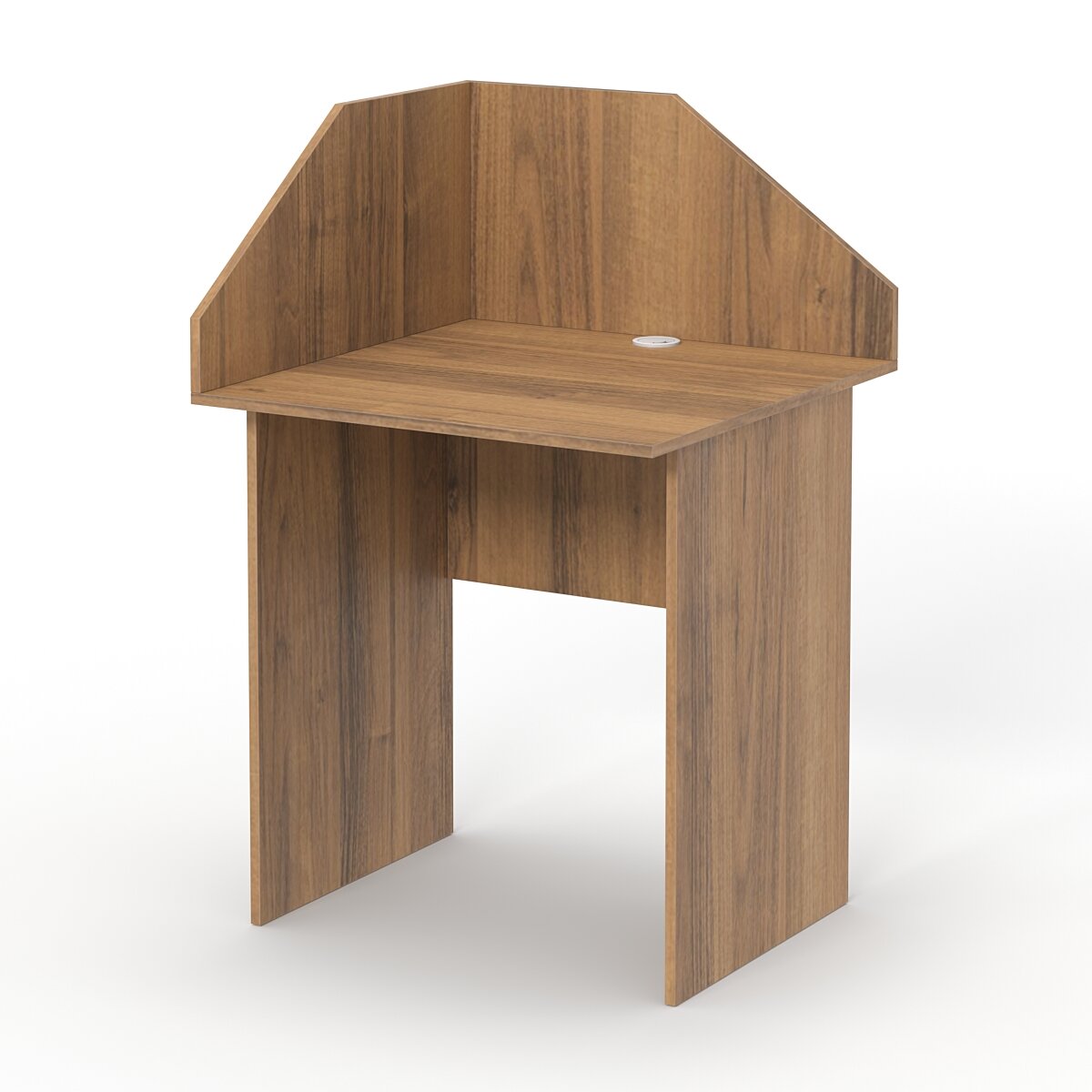 Стол рабочий офисный С-01 с экраном, Орех. Производитель товара - компания Westcom.