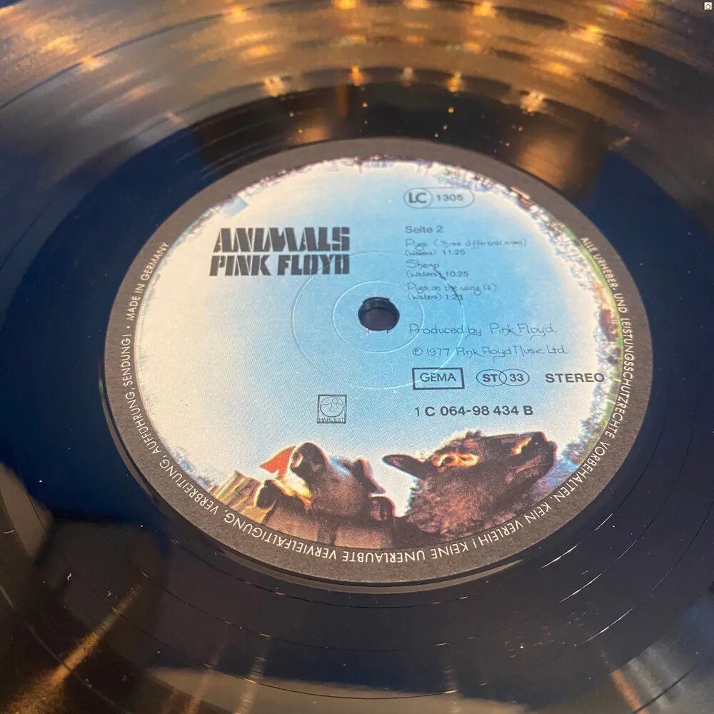 Pink Floyd - Animals Виниловая пластинка (LP) 1977 год, Германия — фото 1